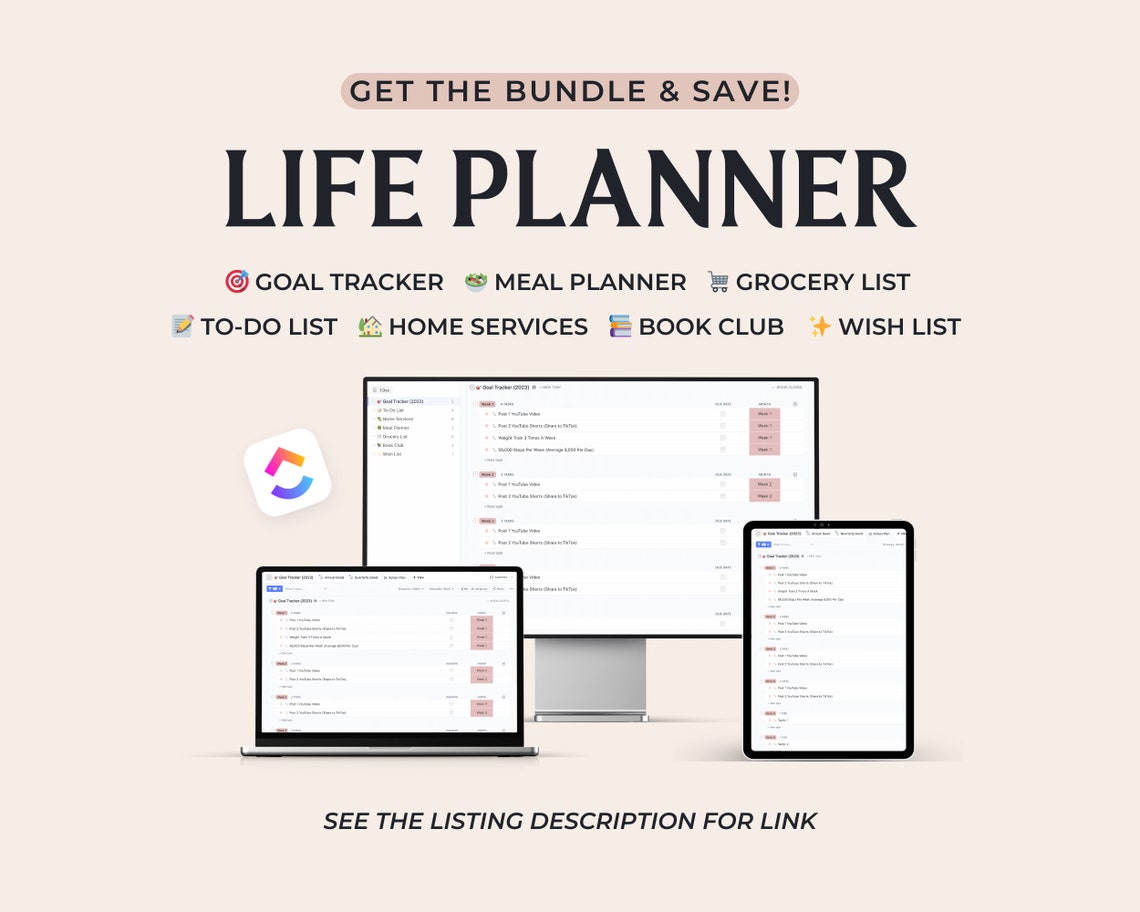 Clickup To-do List Template Customisable Task Manager & Productive ...