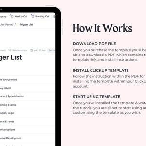 Task Tracker Clickup Template | Digital To-do List Template ...