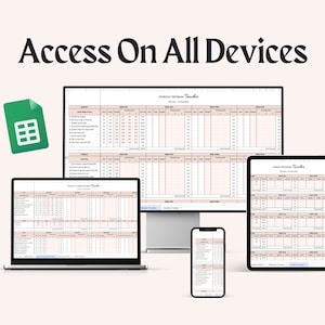 Workout & Cardio Program Tracker Spreadsheet for Google Sheets ...