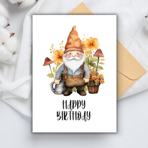 Kids Birthday Greeting Card Printable,cute Autumn Happy Birthday Card ...