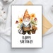 Kids Birthday Greeting Card Printable,cute Autumn Happy Birthday Card ...