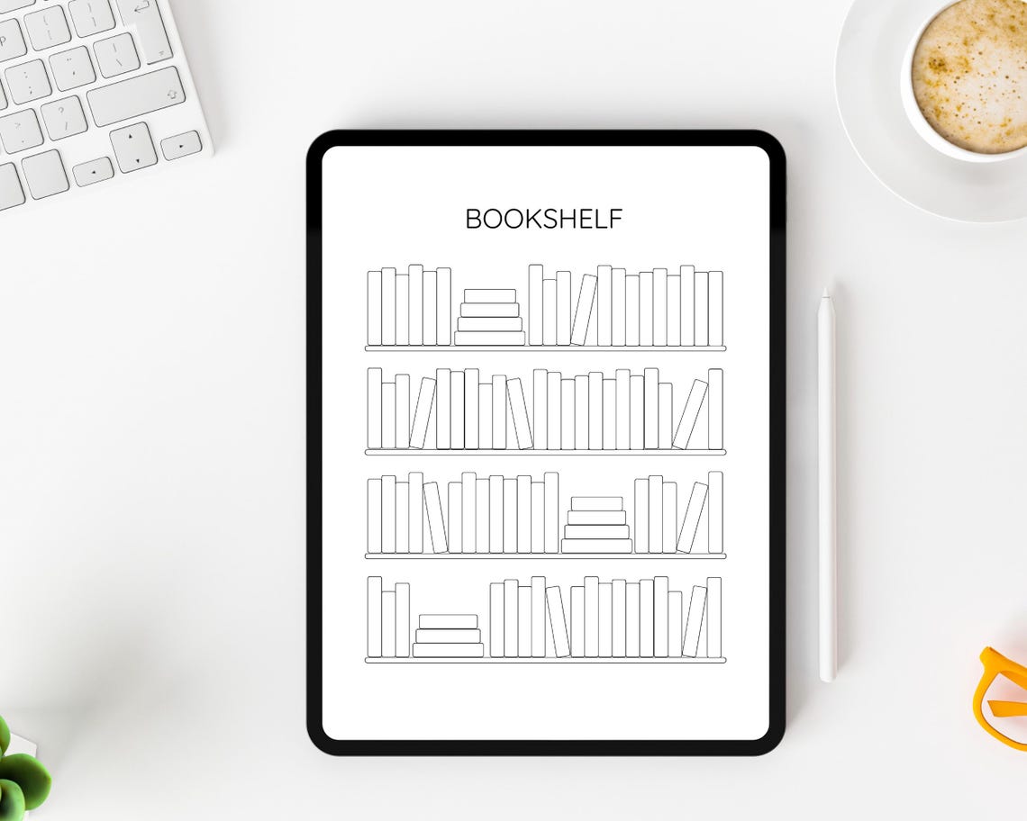 Bookshelf Reading Tracker Printable, Reading Log,book Tracker, Reading ...