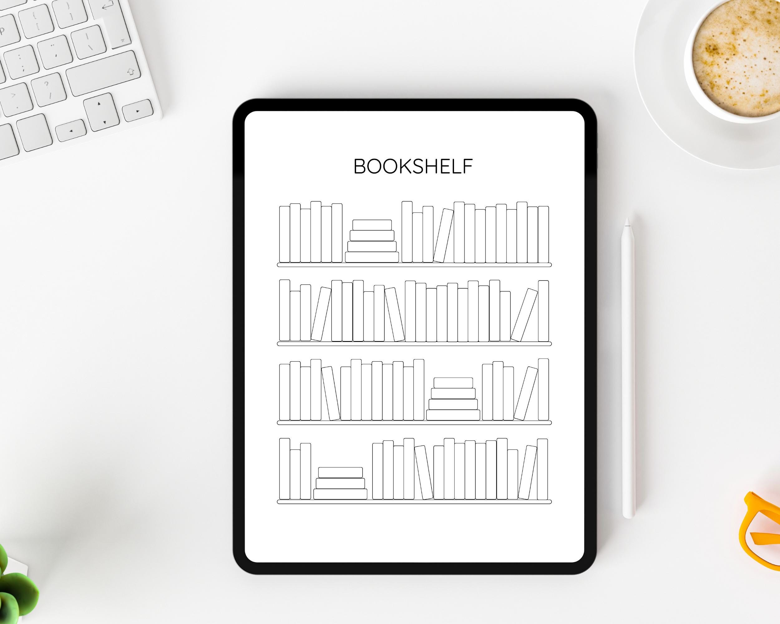Bookshelf Reading Tracker Printable, Reading Log,book Tracker, Reading ...