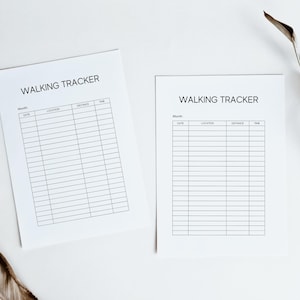 Walking Tracker Printable,walking Log,walking Journal,exercise Tracker ...