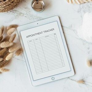 Appointment Tracker Template Printable,appointment Reminder,appointment ...