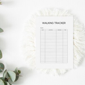 Walking Tracker Printable,walking Log,walking Journal,exercise Tracker ...