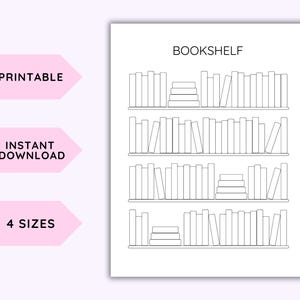 Bookshelf Reading Tracker Printable, Reading Log,book Tracker, Reading ...