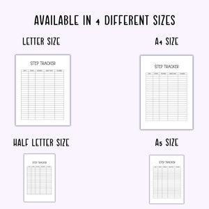 Step Tracker Printable,step Log,walking Tracker,walking Log,walking ...