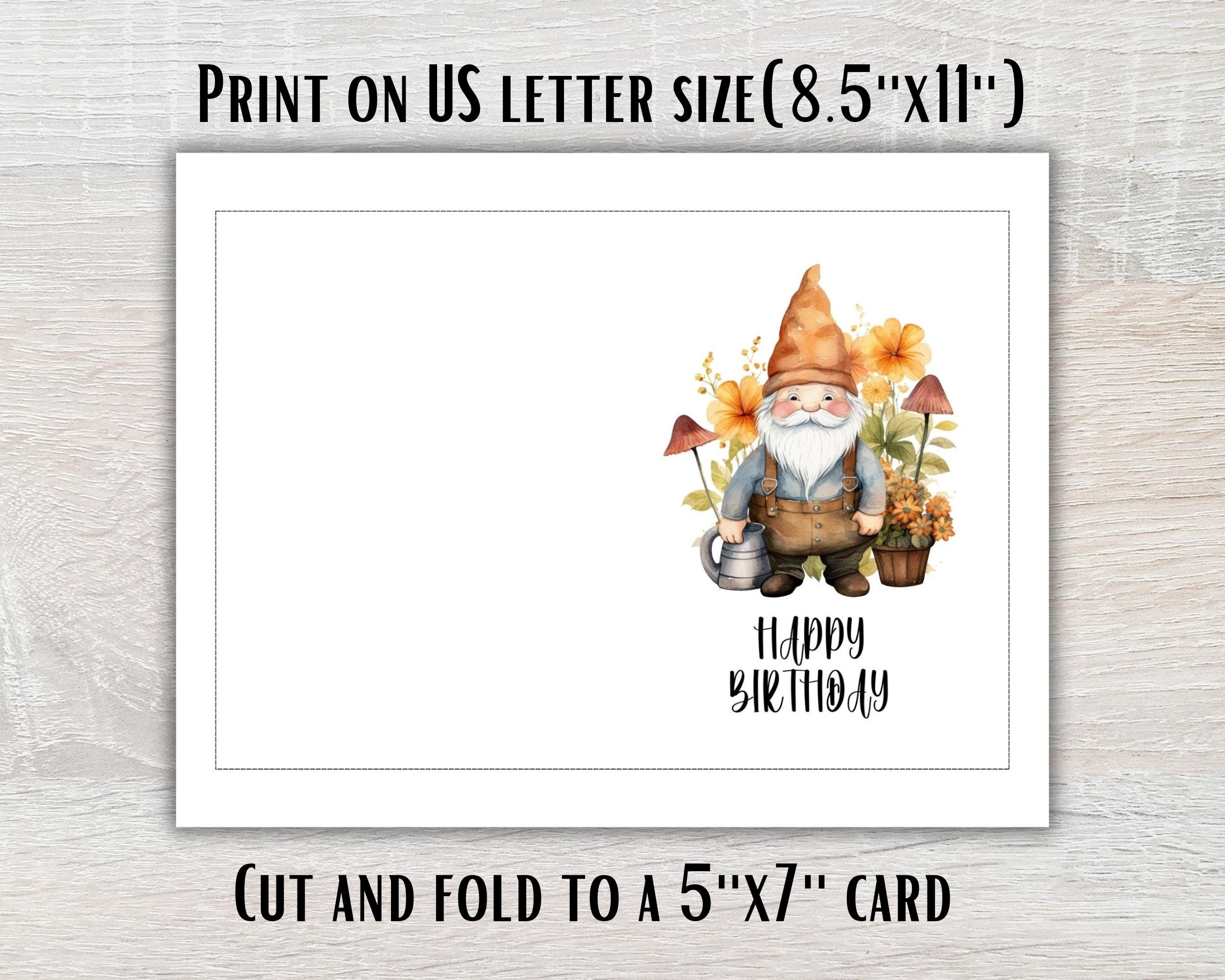 Kids Birthday Greeting Card Printable,cute Autumn Happy Birthday Card ...