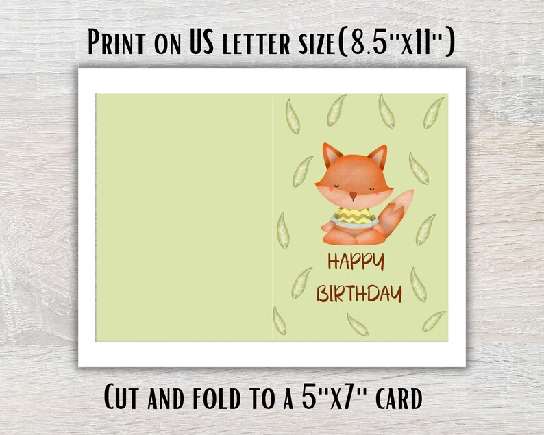 Kids Birthday Greeting Card Printable,cute Happy Birthday Card ...