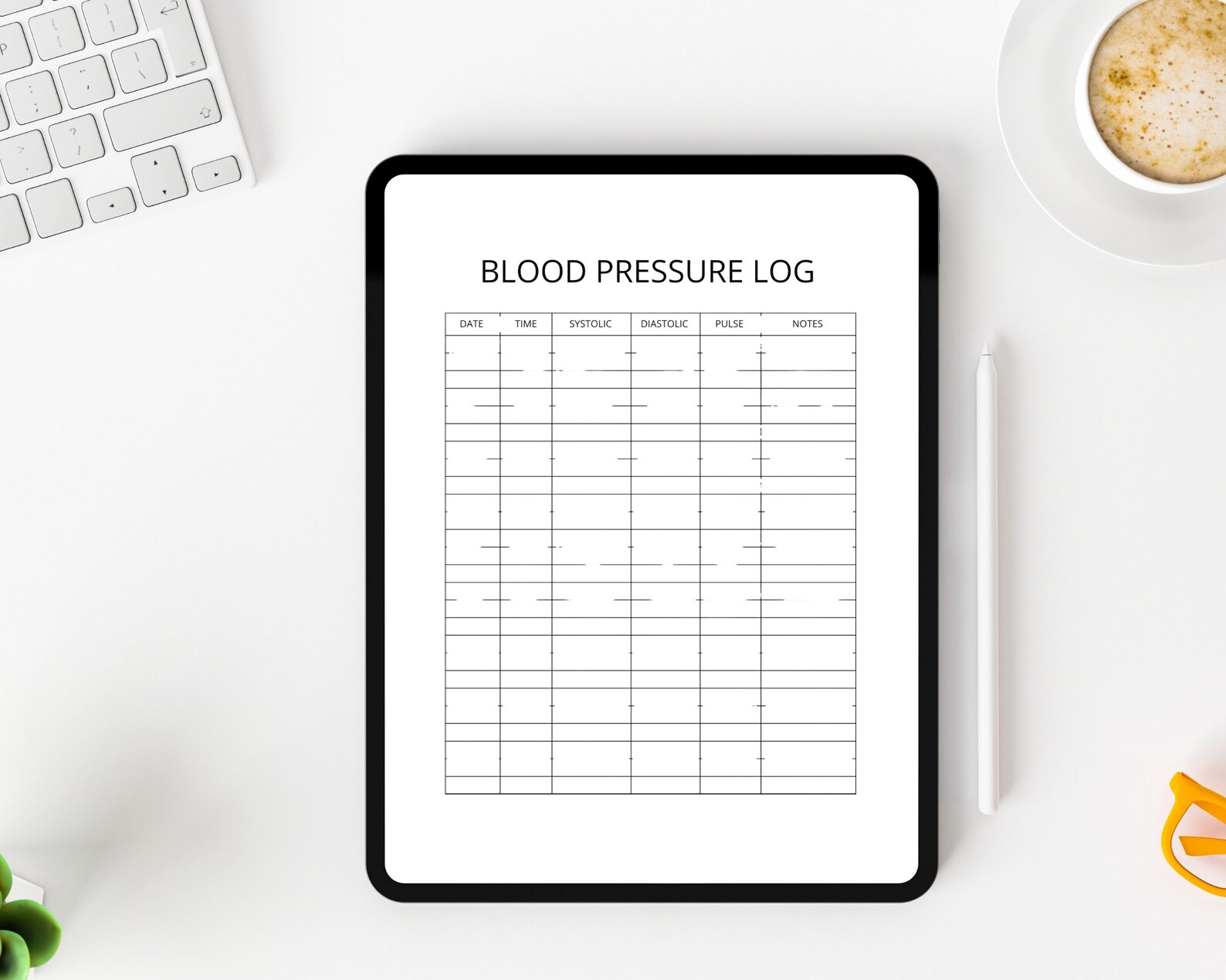 Blood Pressure Log Printable,blood Pressure Chart,blood Pressure ...