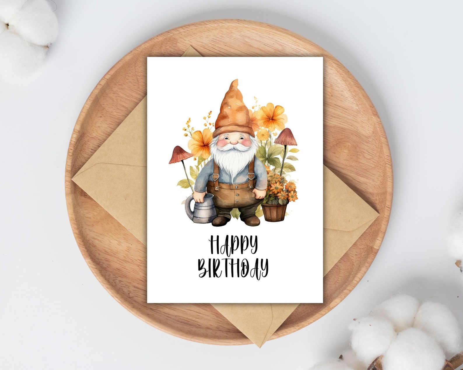 Kids Birthday Greeting Card Printable,cute Autumn Happy Birthday Card ...