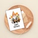 Kids Birthday Greeting Card Printable,cute Autumn Happy Birthday Card ...