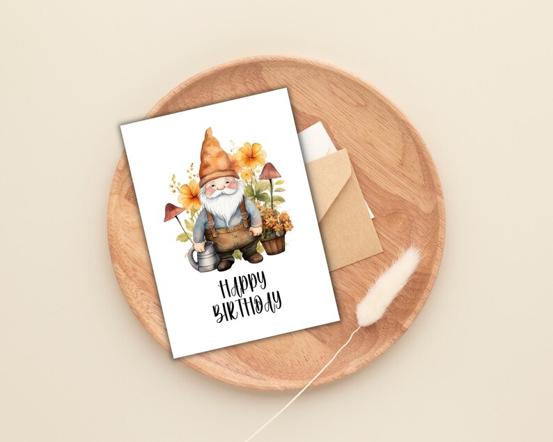 Kids Birthday Greeting Card Printable,cute Autumn Happy Birthday Card ...