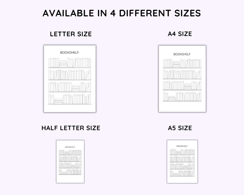 Bookshelf Reading Tracker Printable, Reading Log,book Tracker, Reading ...