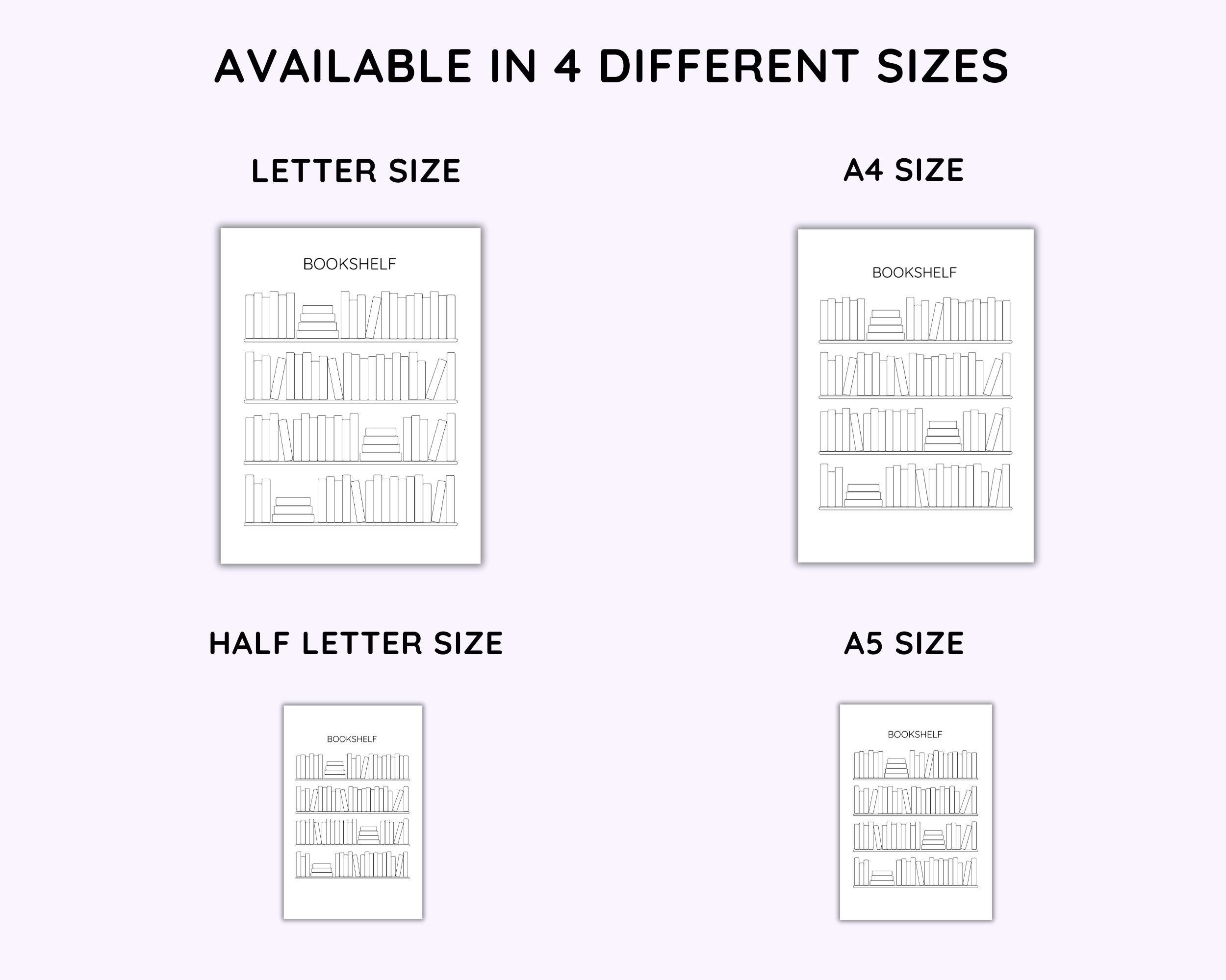 Bookshelf Reading Tracker Printable, Reading Log,book Tracker, Reading ...