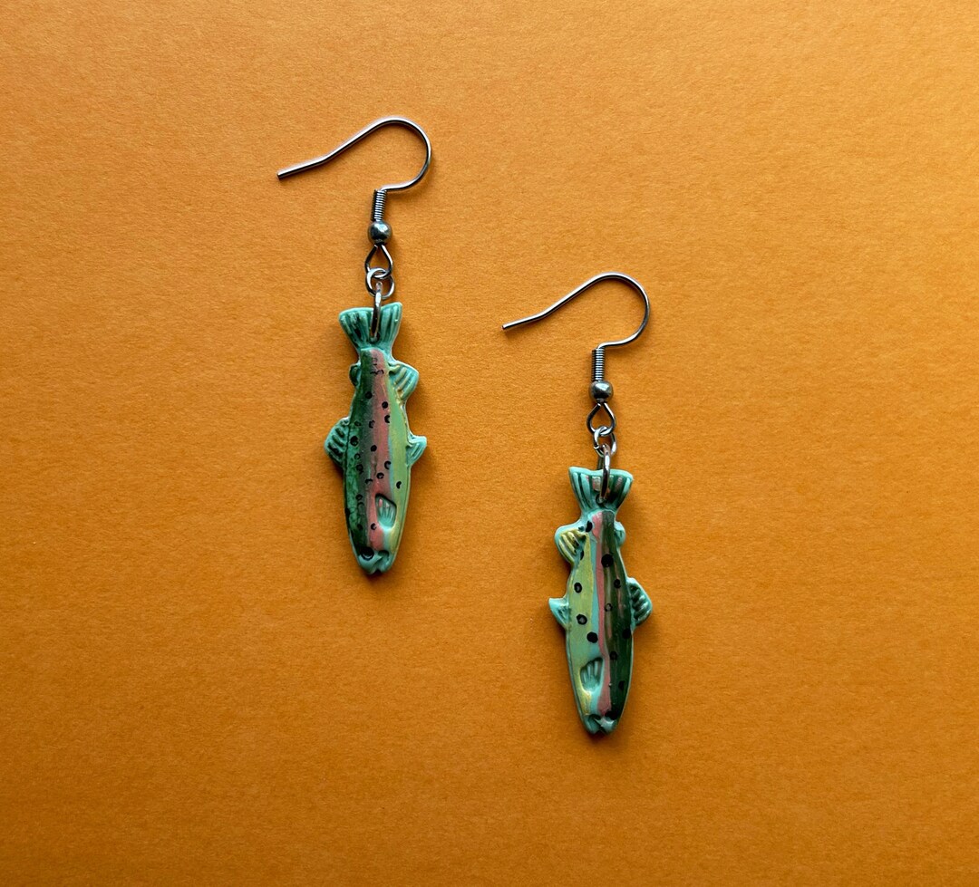 Trout Earrings - Etsy