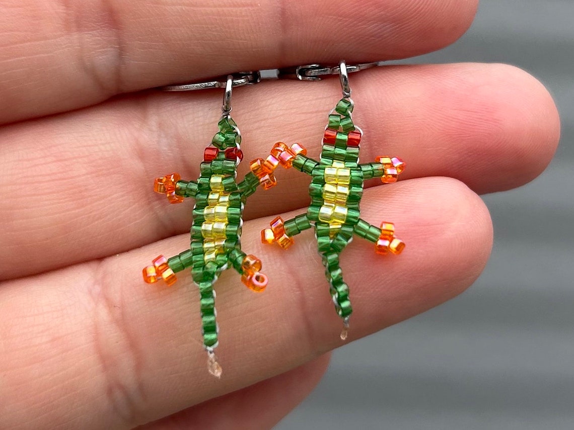 Classic Beaded Lizard - Etsy
