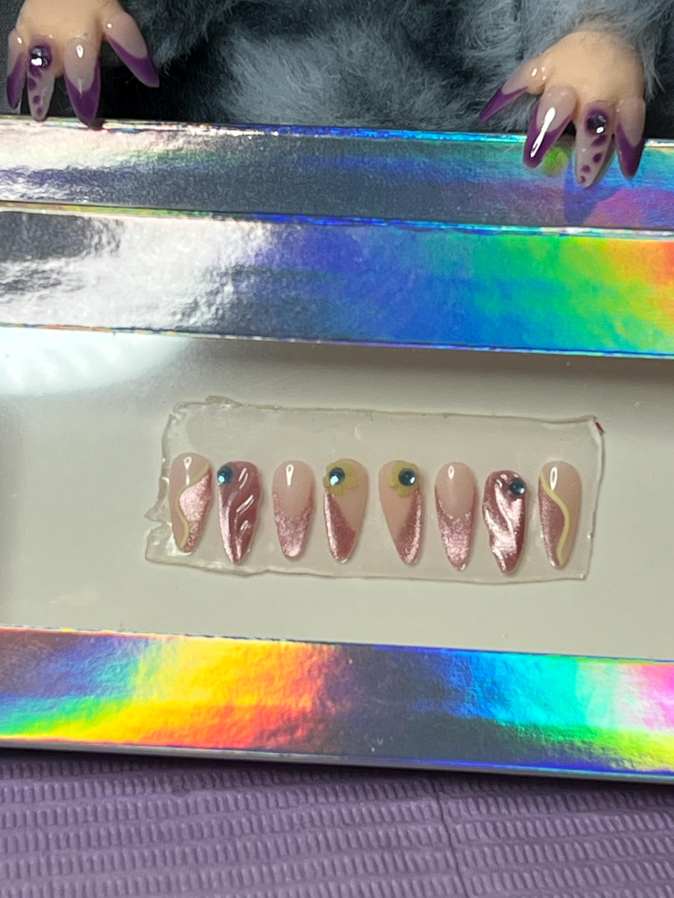 Custom Labubu Mini Press on Nails - Etsy