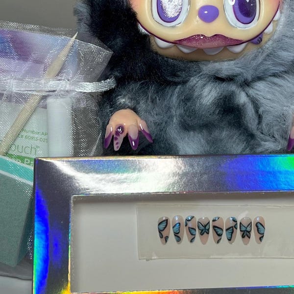 Labubu Nails - Etsy