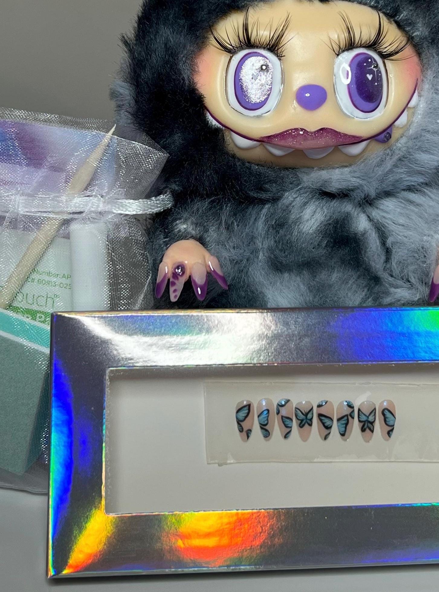 Custom Labubu Mini Press on Nails - Etsy