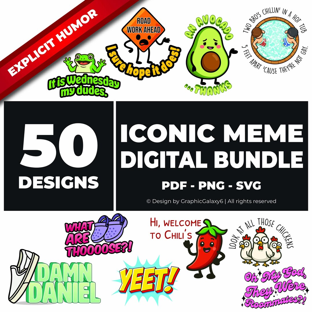 2010s Vine Inspired Meme Digital Bundle | 50 Funny Internet Quotes ...