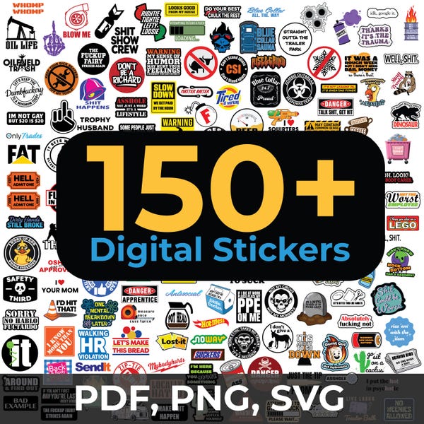 Funny Hard Hat Stickers - Etsy