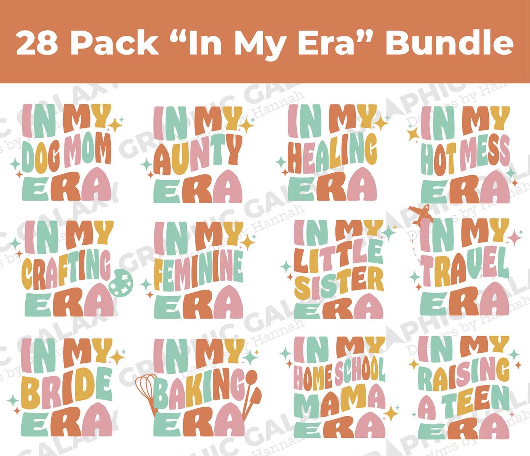 28 Digital 'in My Era' Files Retro Era Designs Vintage Digital ...