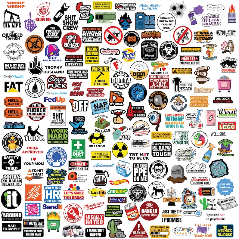 150+ Sarcastic Blue Collar Designs: Hard Hat & Toolbox Decals (PNG, PDF ...