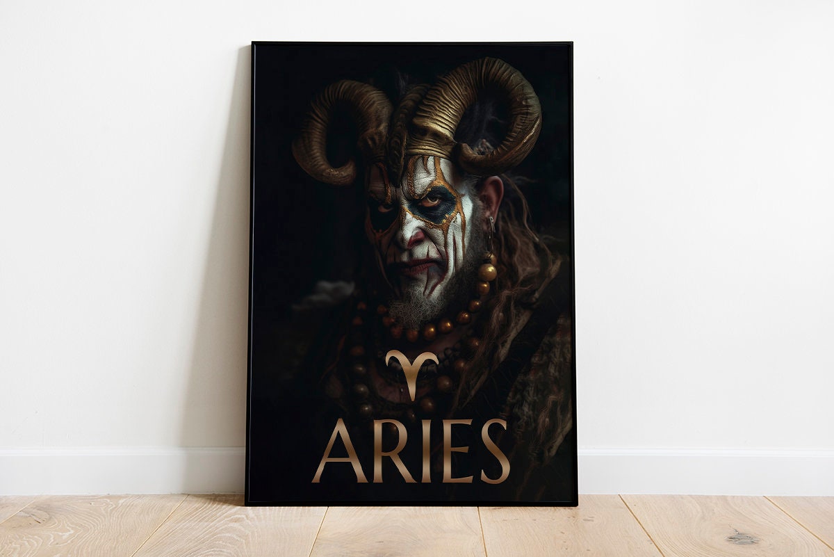 Creepy Clown Aries Zodiac Sign Poster for Print T-shirt Gift - Etsy