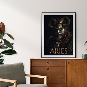 Creepy Clown Aries Zodiac Sign Poster for Print T-shirt Gift - Etsy