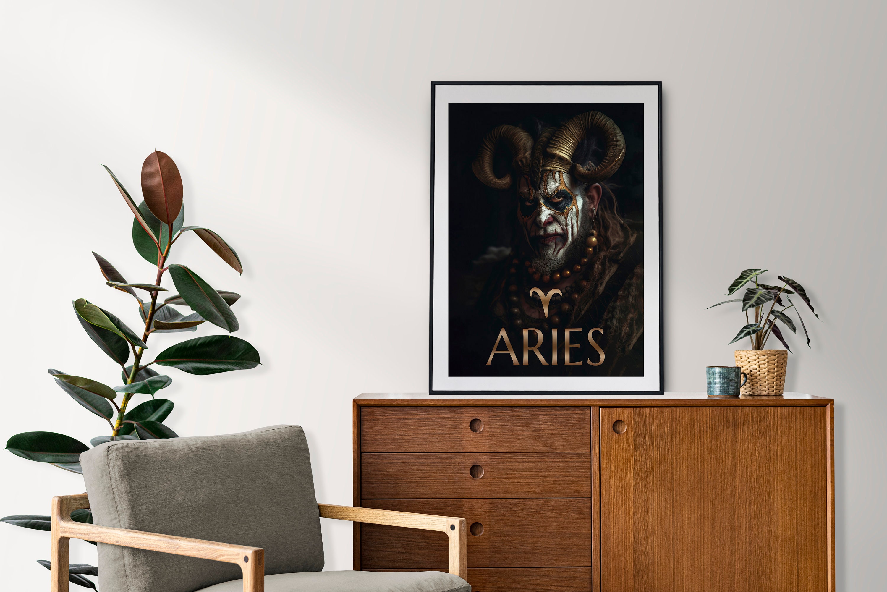Creepy Clown Aries Zodiac Sign Poster for Print T-shirt Gift - Etsy