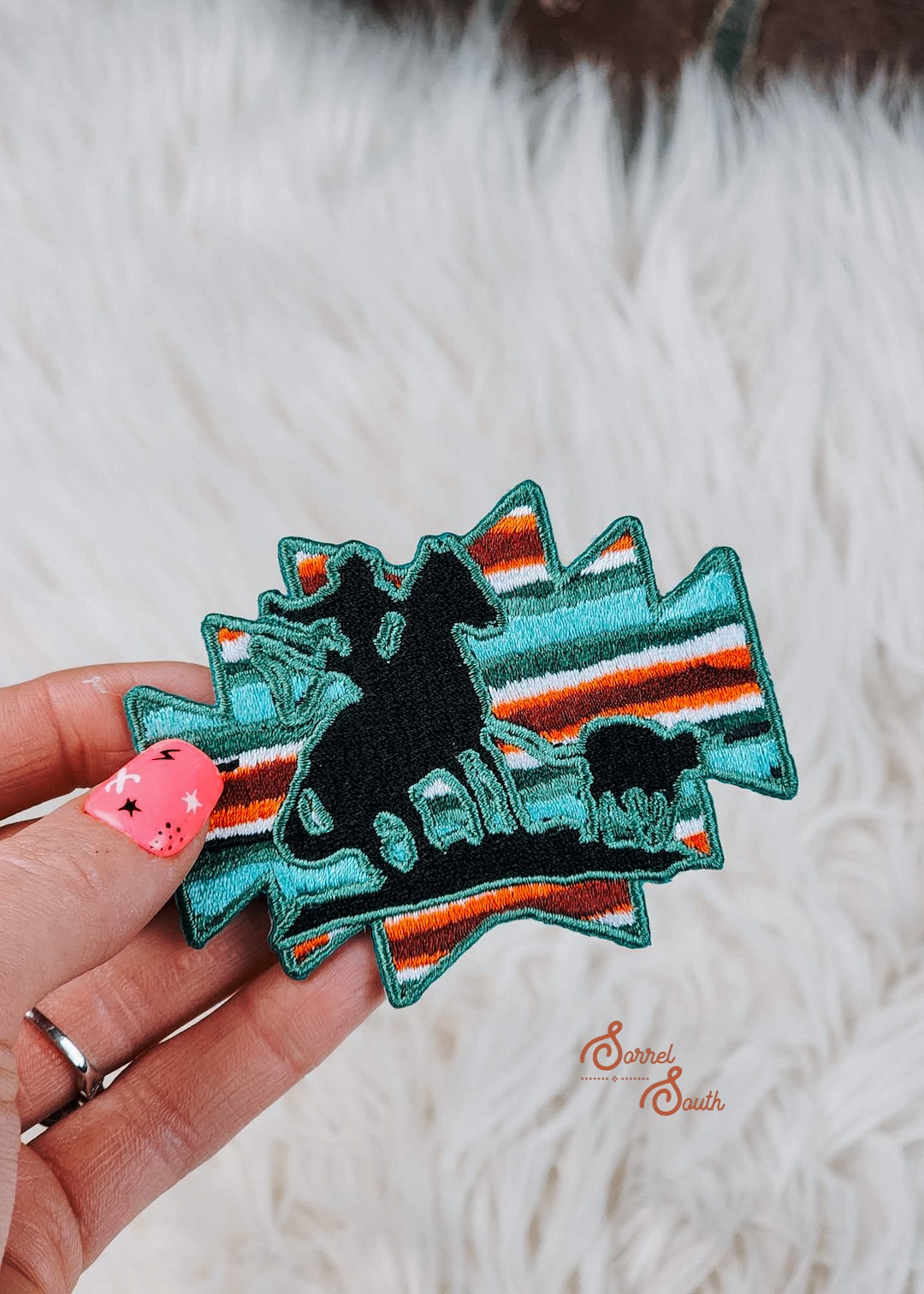 Breakaway Iron on Heat Adhesive Embroidered Patch, Western, Cowgirl ...