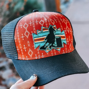 Iron on Heat Adhesive Embroidered Patch, Barrel Racer, Western, Cowgirl ...