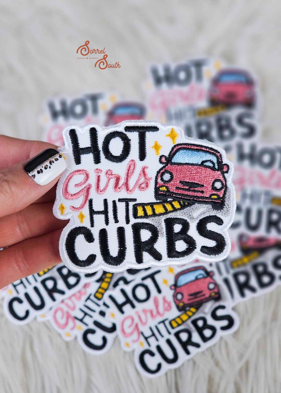 Hot Girls Hit Curbs Patch, Filler Patch, Hat Bar, Southwestern, Aztec ...