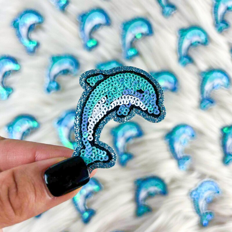 Dolphin Applique - Etsy