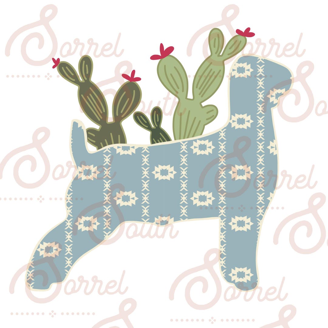 Aztec Show Goat Cactus PNG Design, Farm Animals, Agricultural, T-shirt ...