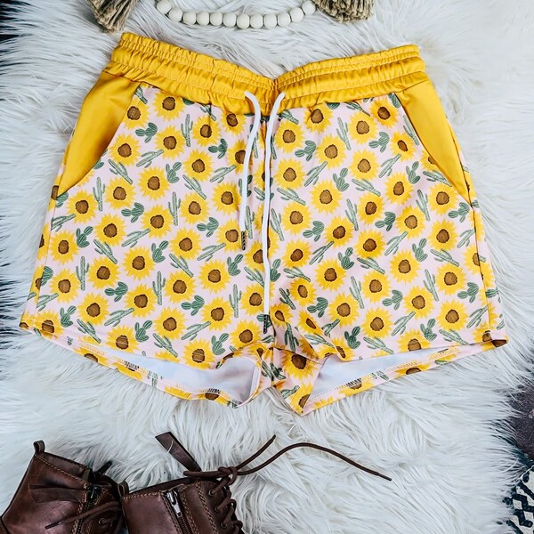 Sunflower Shorts - Etsy