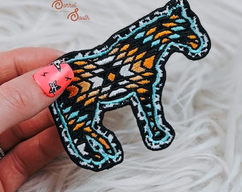 Bronc Rider Iron on Heat Adhesive Embroidered Patch, Western, Cowgirl ...