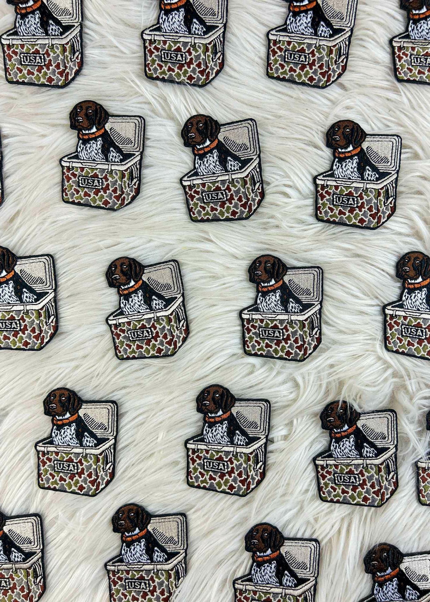 Pointer Hunting Dog Iron on Heat Adhesive Embroidered Patch, Fishing ...