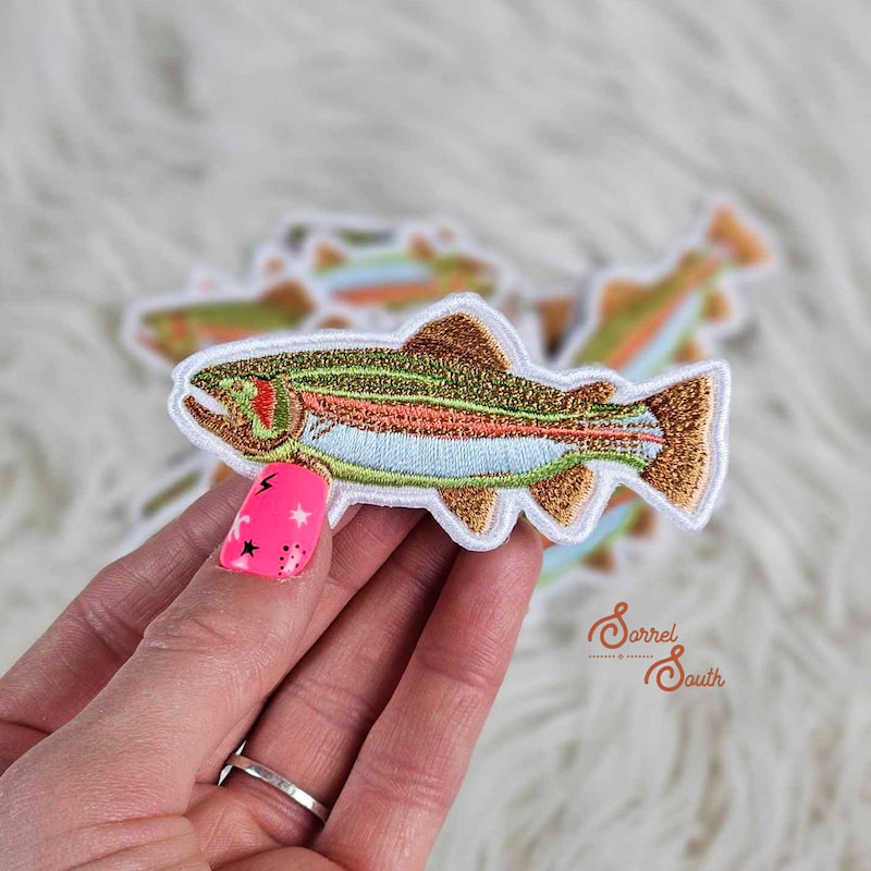 Brown Trout Embroidery - Etsy