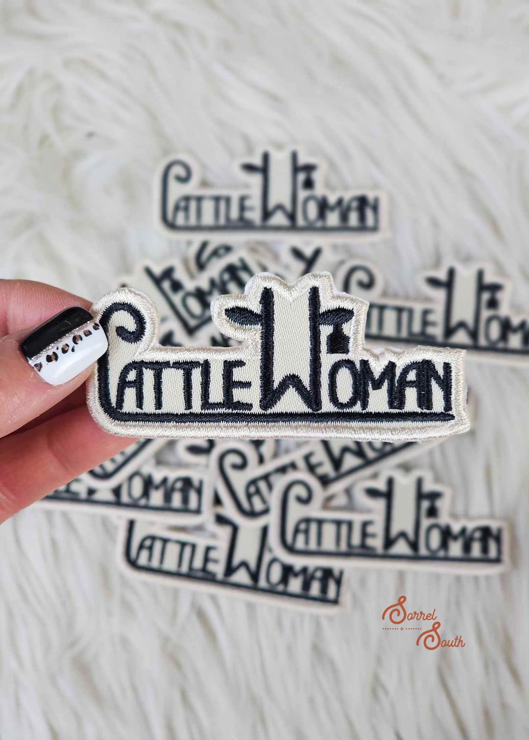 Cattle Woman Iron on Heat Adhesive Embroidered Patch, Western, Cowgirl ...