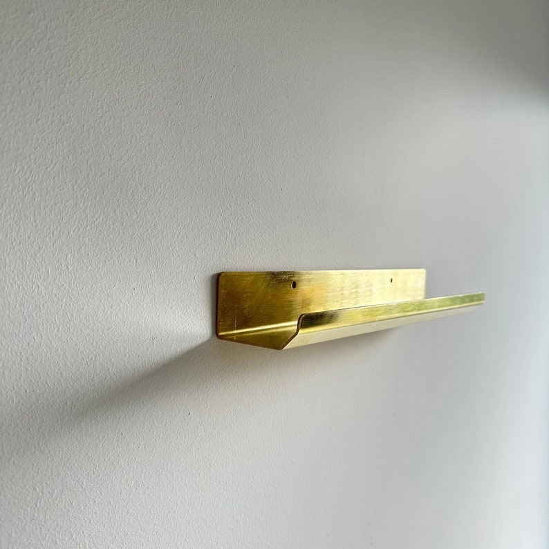 Brass Wall Shelf, Brass Shelf for Photography and Pictures, Wall ...