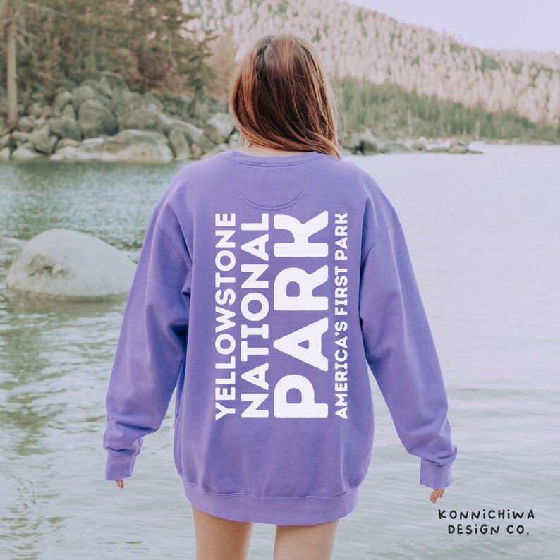 Yellowstone National Park PNG Granola Girl Camping Hiking - Etsy