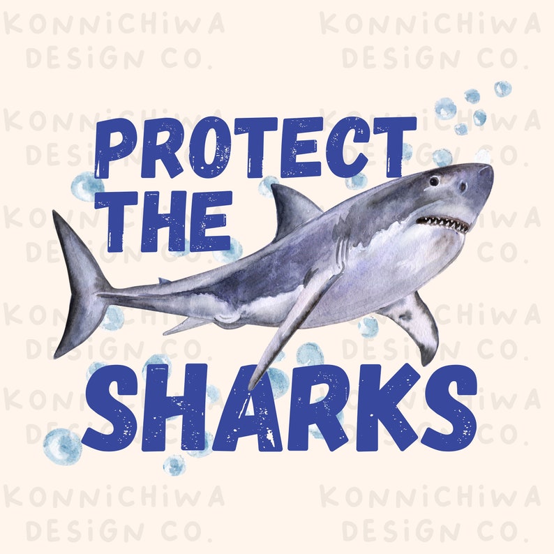 Protect the Sharks PNG Ocean Girl Aesthetic Y2K Save the Planet ...