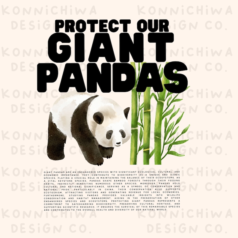 Protect Our Giant Pandas PNG Animal Wildlife Conservation Save the ...
