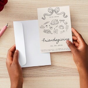 Friendsgiving Invitation Digital-editable-template - Etsy