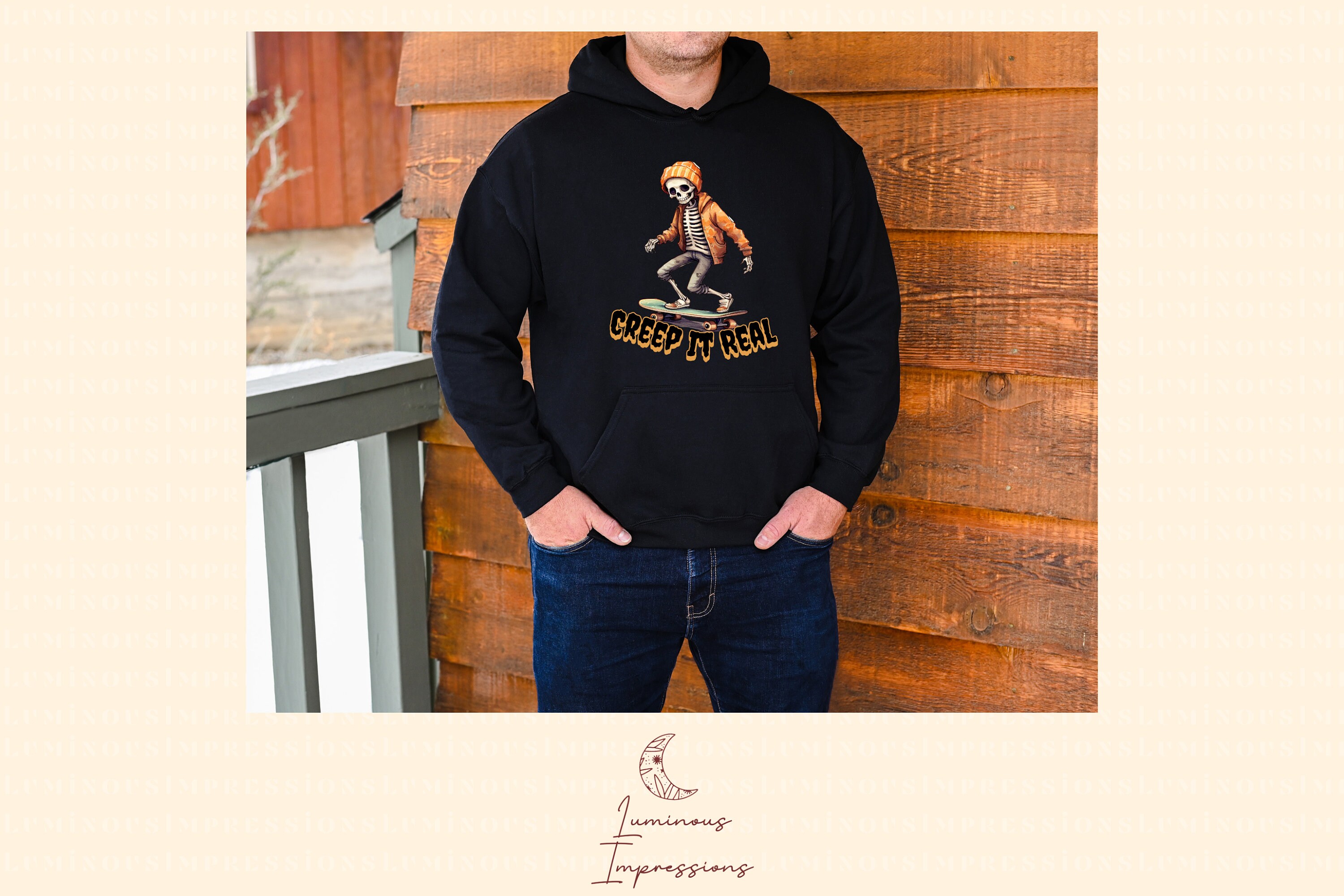 Halloween PNG, Creep It Real, Skeleton Sublimation Design, Fall SVG ...