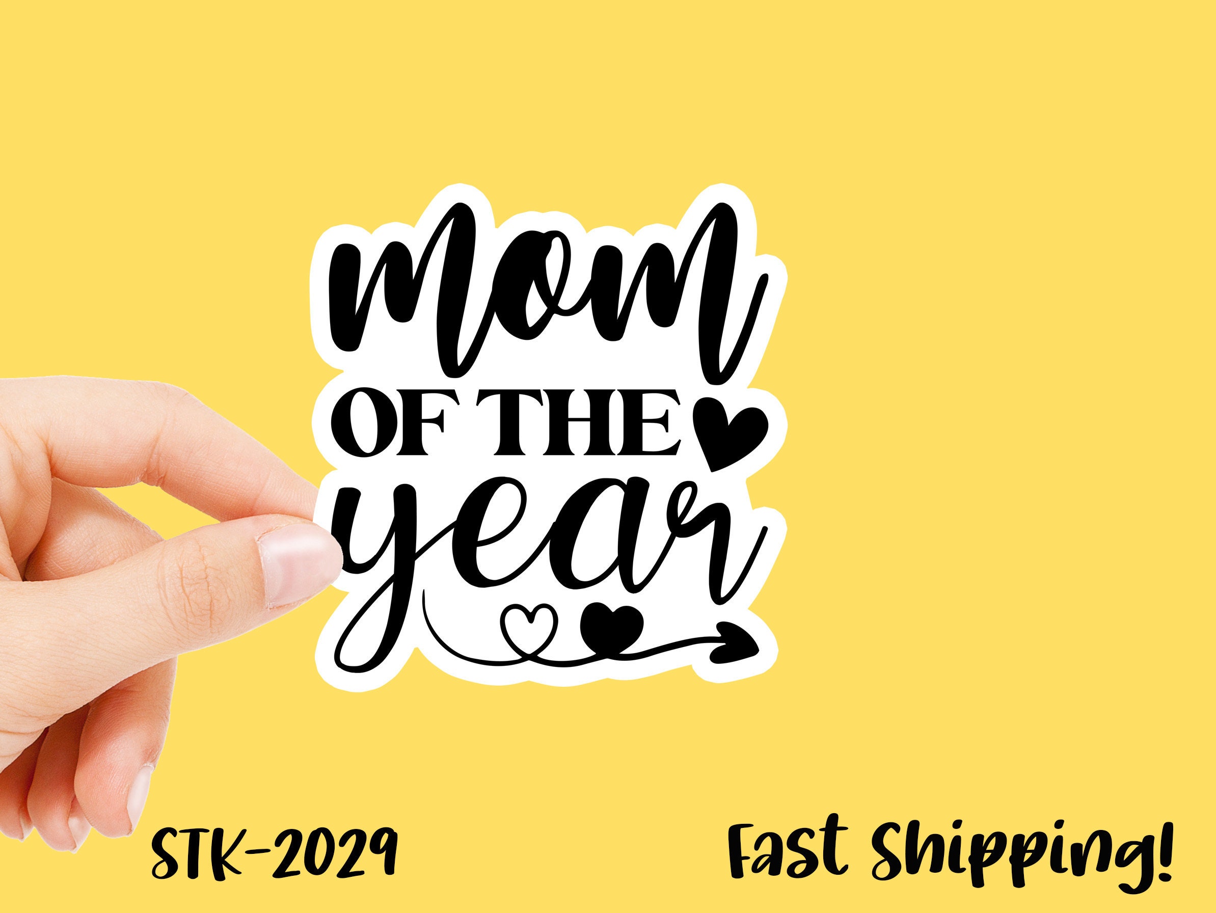 Mom Stickers Mom of the Year Mom Life Vinyl Decal, 3 Inches - Etsy