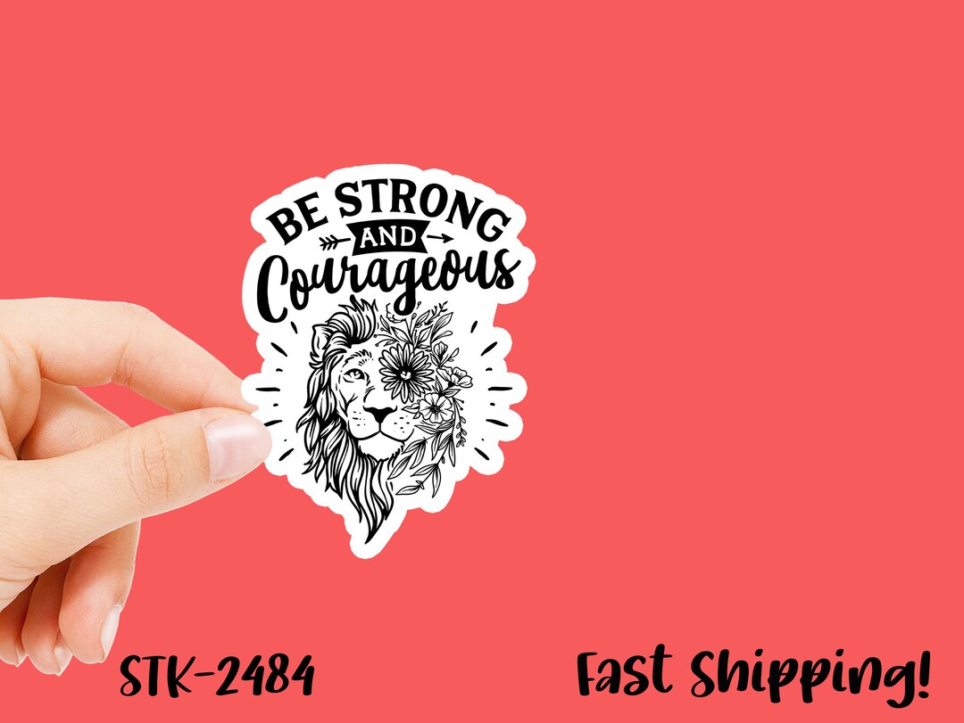 Uplifting Stickers Strong and Courageous Strong Women - Etsy